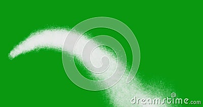 Water Flow from Left To Right, Isolated on Green Screen Background 4K ...