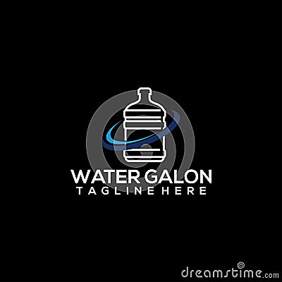 Water Gallon Logo Concept Vector | CartoonDealer.com #192589139