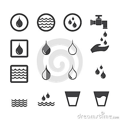 Water Icon Stock Vector - Image: 63922517