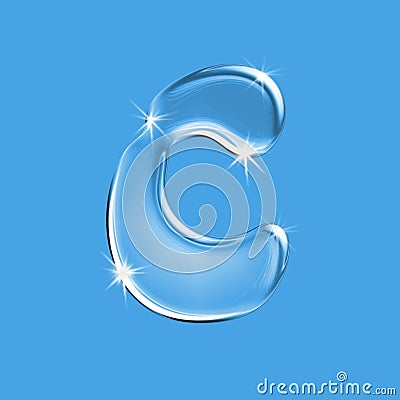 Water Letter C Royalty Free Stock Photography - Image: 4877697