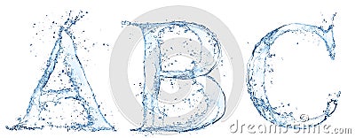 Water Letters Royalty Free Stock Photography - Image: 26217937