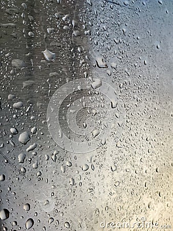 Water Mist Or The Condensate Drops On A Material. Dew Background. Stock ...