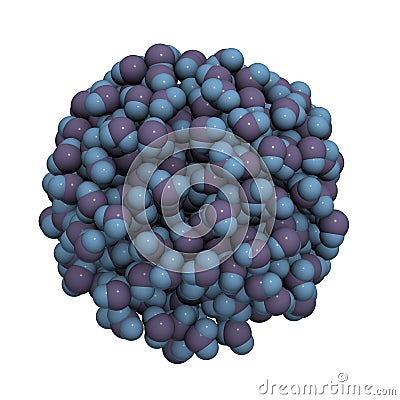 Water. Model Of The Molecular Composition Of Water In The Liquid State ...