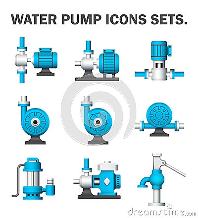 Water Pump Cartoon Vector | CartoonDealer.com #62222625