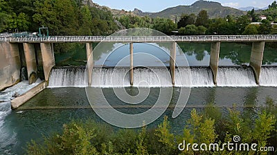 Water Released from Hydroelectric Power Station Stock Footage - Video ...
