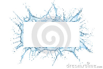 Water Splash Frame Stock Image | CartoonDealer.com #127594567