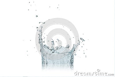 Water Spreading Isolated On The White Background With Clipping Path ...