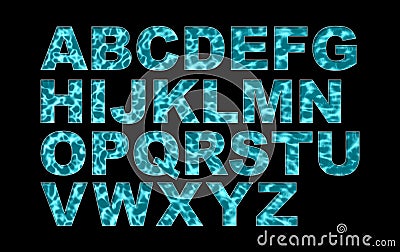 Water Swimming Pool Font Type Alphabet Stock Photo | CartoonDealer.com ...