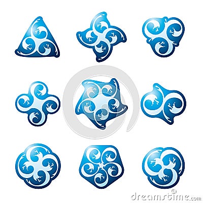 Water Symbols Royalty Free Stock Images - Image: 18860829