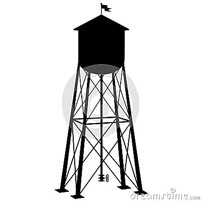 Water Tower Vector Eps Illustration By Crafteroks | CartoonDealer.com ...