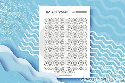 Water Tracker. Water Balance Calendar. Water Monthly Tracker. 31 Days ...