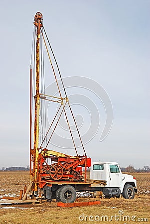 Water Well Drilling Rig Stock Photography - Image: 12817332