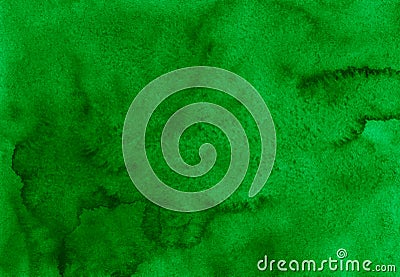 Watercolor Deep Poison Green Background Texture Hand Painted. Dark ...