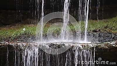 Waterfall Ledge Splash Loop Stock Footage - Video of ledge, oglebay ...