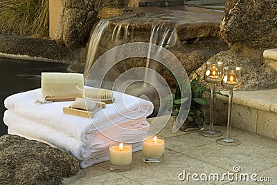 Waterfall Spa 1 Royalty Free Stock Photos - Image: 1787398