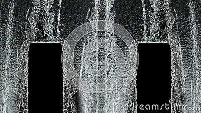 Waterfall Texture Loop 4K with, Isolated on Black Stock Footage - Video ...
