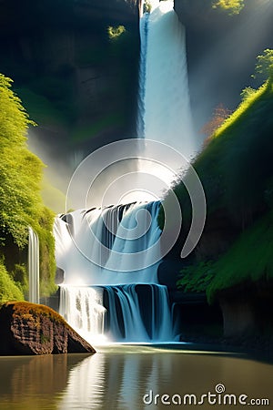 Waterfalls Process Of Cleansing And The Continuous Flow Of Energy And ...