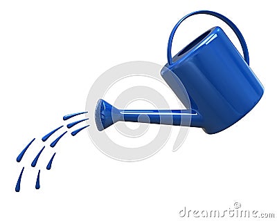 Watering Can Pouring Water Stock Illustration - Image: 41282869