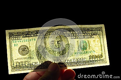 Watermark 100 Usd Stock Images - Image: 4247194