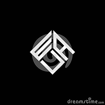 WAU Letter Logo Design On Black Background. WAU Creative Initials ...
