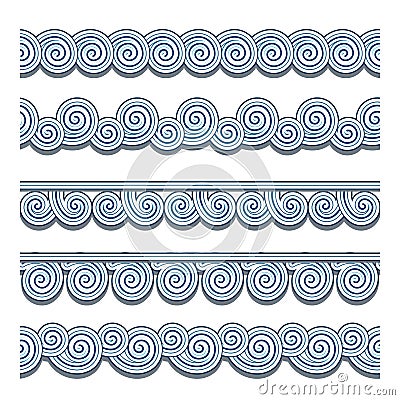 Wave Borders Stock Vector - Image: 40963549