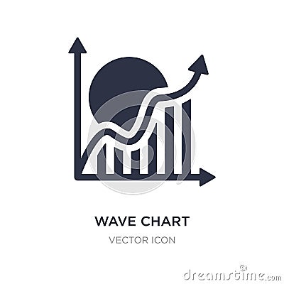 Wave Chart Icon On White Background. Simple Element Illustration From ...