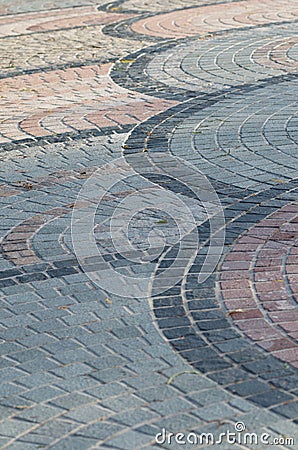 Wave Pattern Of Pavers On The Walkway Stock Image | CartoonDealer.com ...