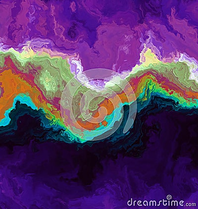 Wavy Layers Of Different Colors On Solid Sheet Of Wallpaper Royalty ...