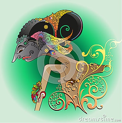 Wayang Puntadewa Vector Illustration | CartoonDealer.com #160698726