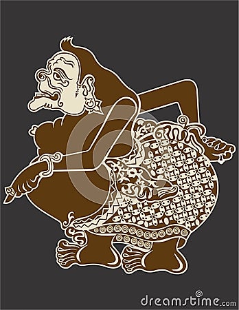 Wayang Semar, Semar Vector, Leather Puppet, Ismoyo Stock Photography ...