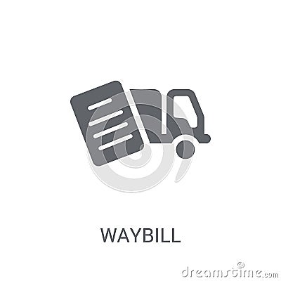Waybill Icon. Trendy Waybill Logo Concept On White Background Fr ...