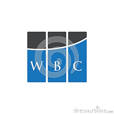 WBC Letter Logo Design On WHITE Background. WBC Creative Initials ...