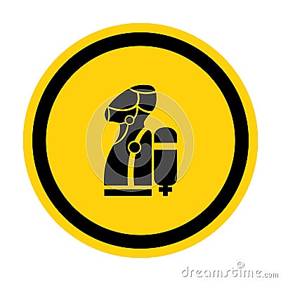 Wear SCBA Self Contained Breathing Apparatus Symbol Isolate On White ...
