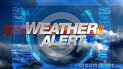 Weather Alert - Broadcast Graphics Title Stock Video - Video of ...