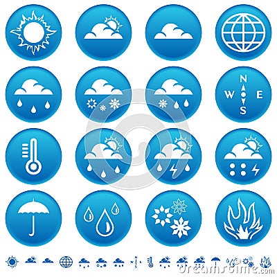 Weather Symbols Stock Photography - Image: 10762342