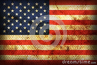Weathered Flag Of USA Stock Photo - Image: 10263290