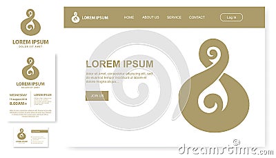 Pikorua, Maori Symbol Cartoon Vector | CartoonDealer.com #154173059