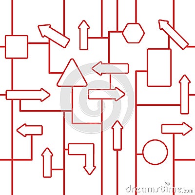 Vector Seamless Road Signs Pattern Design | CartoonDealer.com #178376913