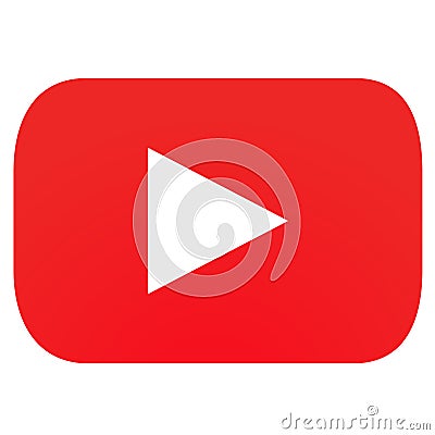 Squared Colored Sharp Edged Youtube Logo Icon Vector Illustration ...