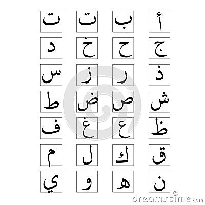 Arabic Alphabet Vertical Royalty-Free Stock Image | CartoonDealer.com ...