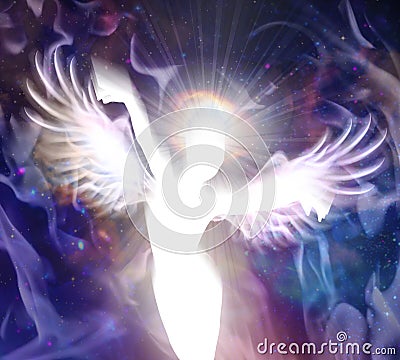 Angel Of Light And Love Doing A Miracle Royalty-Free Stock Photo ...