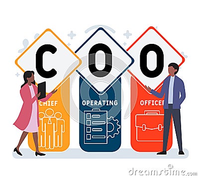 COO - Chief Operating Officer Acronym Cartoon Vector | CartoonDealer ...