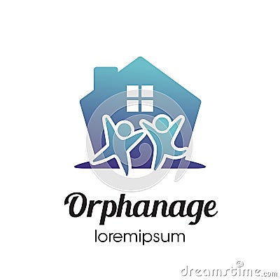 Orphanage Logo, Icon, Or Symbol Template Design Vector Illustration ...