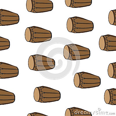 Traditional Percussion, Kendang Illustration On White Background ...