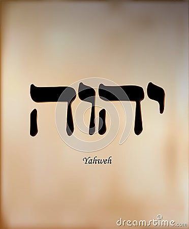 YHWH Hebrew God Name, Tetragrammaton, Yahweh JHVH ,Yahveh In Hebrew ...