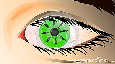 Realistic Eye Cut-out Vector | CartoonDealer.com #267958502
