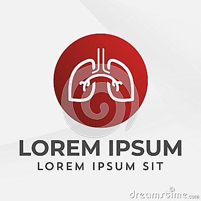 Lungs Logo Icon Medical Diagnostic Vector Pulmonary Pulmonology Pulmo ...