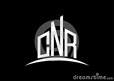 Letter CNR Building Vector Monogram Logo Design Template. Building ...