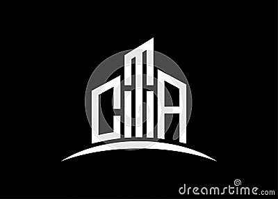 Letter CTA Building Vector Monogram Logo Design Template. Building ...