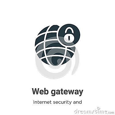 Web Gateway Vector Icon On White Background. Flat Vector Web Gateway ...